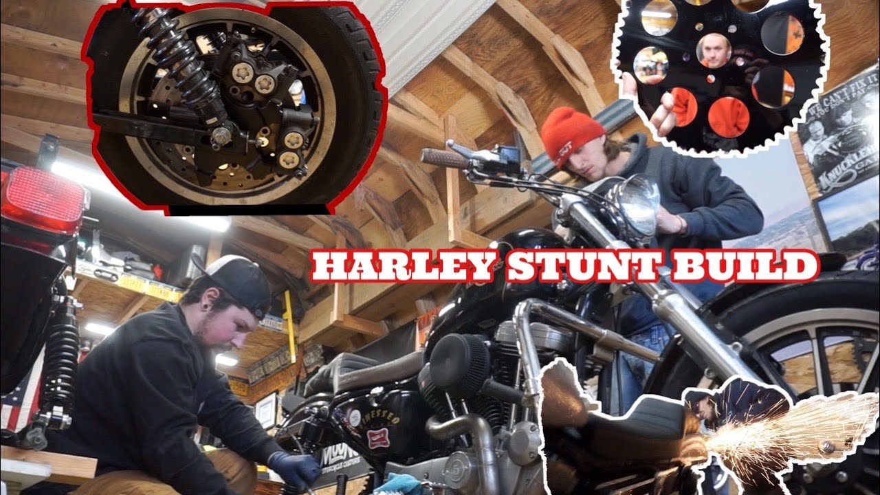 BUILDING MY STUNT HARLEY! - YouTube