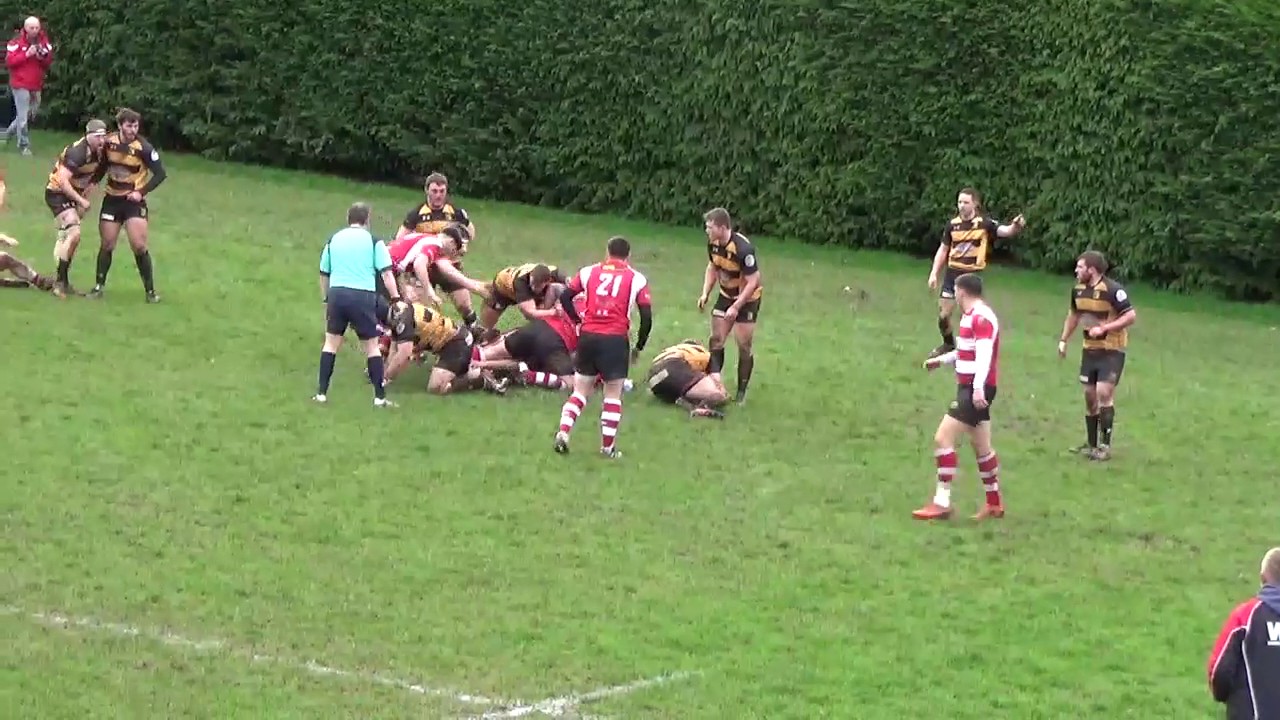 BRECON RFC TRIES AGAINST RISCA 4th Mar 17 - YouTube