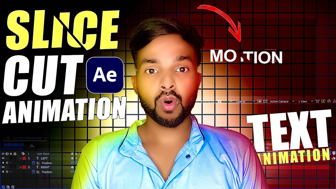 Slice Motion Cut Effect Edit In After Effect | Under 5 Min | Ankit Team ...