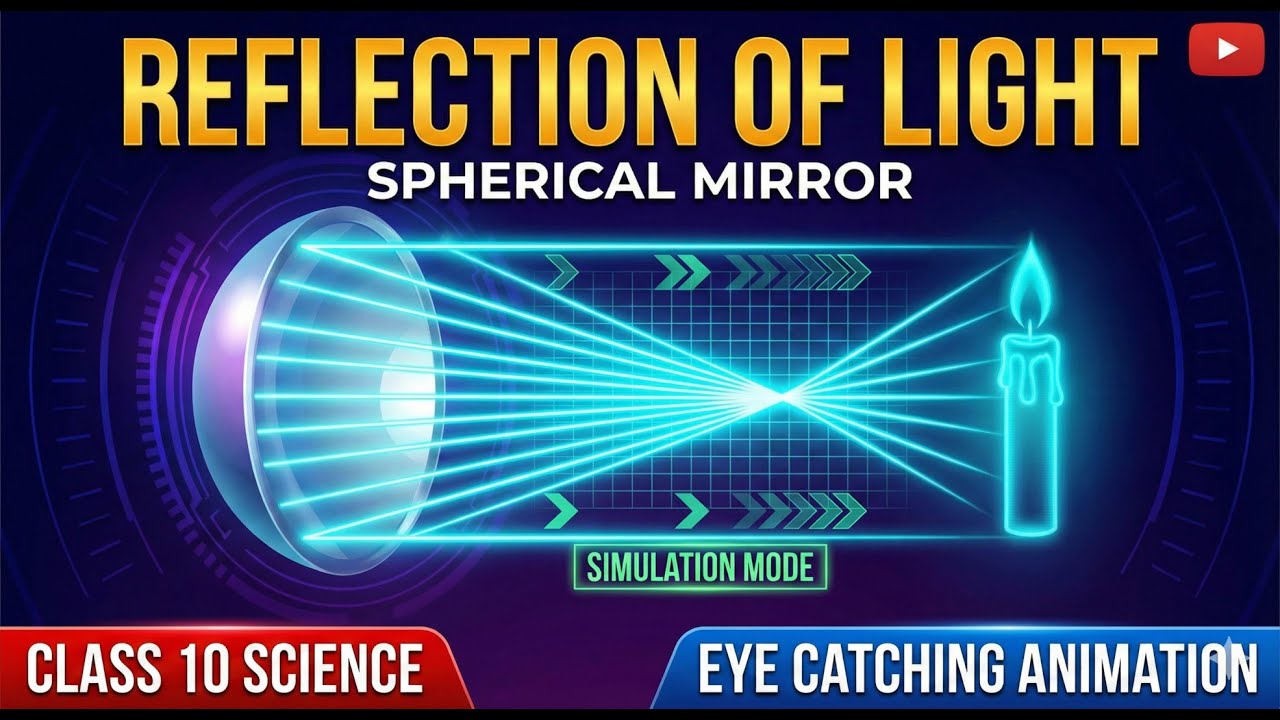 Concave Mirror Image Formation Explained! | Class 10 Science | Full Ray ...