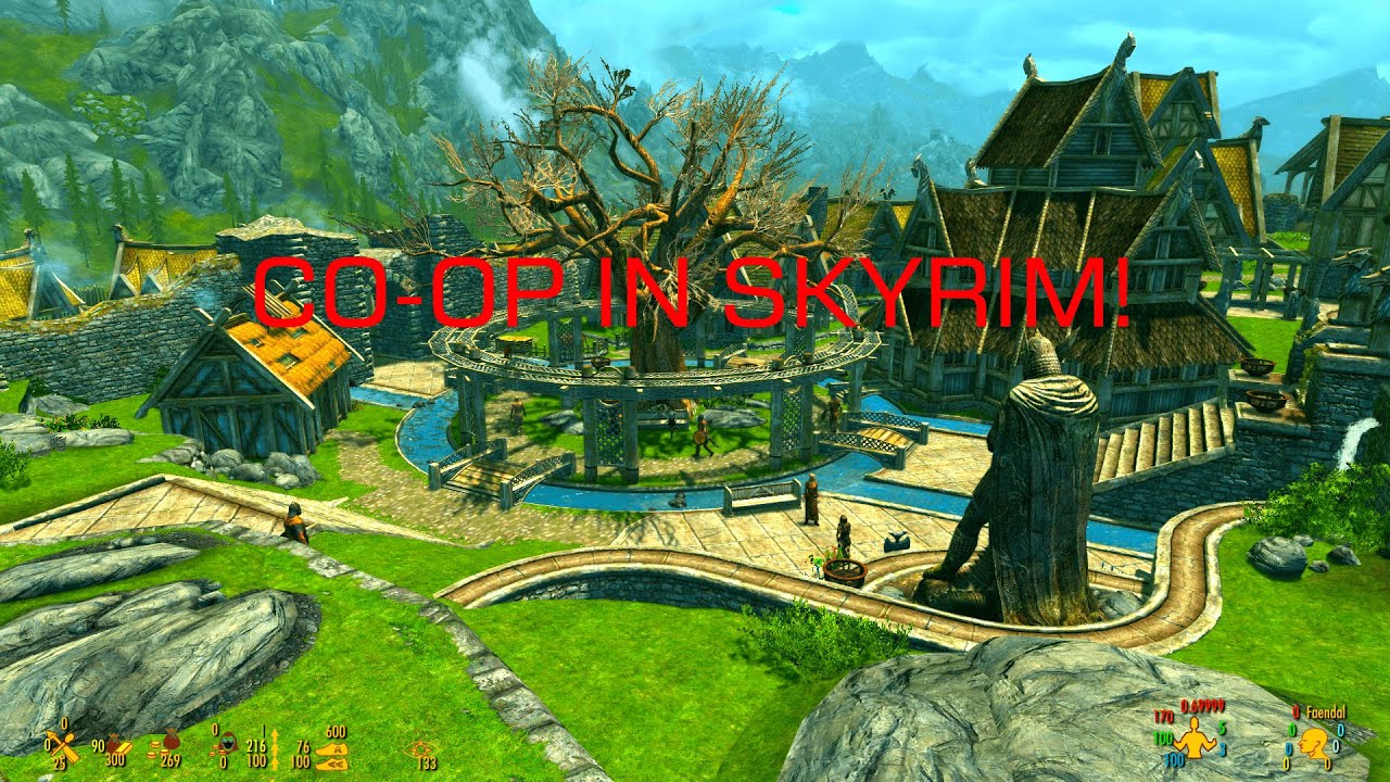 Couch Co-Op Skyrim | Skyrim Co-op mod! - YouTube