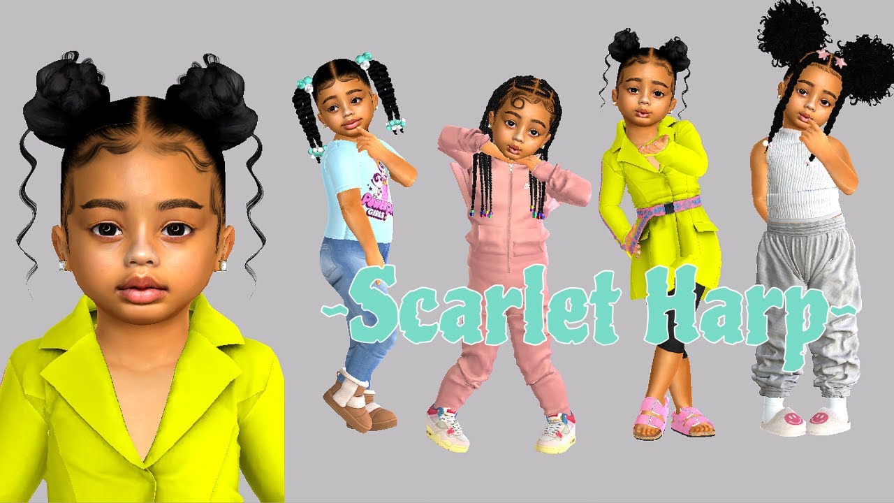 The Sims 4 Alpha Toddler CAS | LAST VIDEO OF 2023 | CC FOLDER + SIM ...