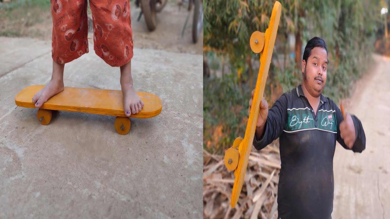 How To Make A Skate Board At Home || Diy Homemade Skate Project From ...