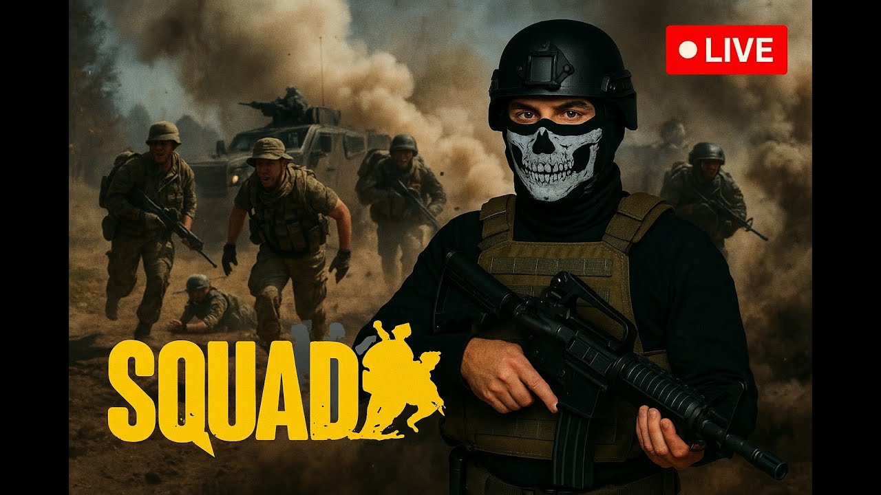 🔴Holding the Line! Squad Live Tactical Gameplay Hindi - YouTube