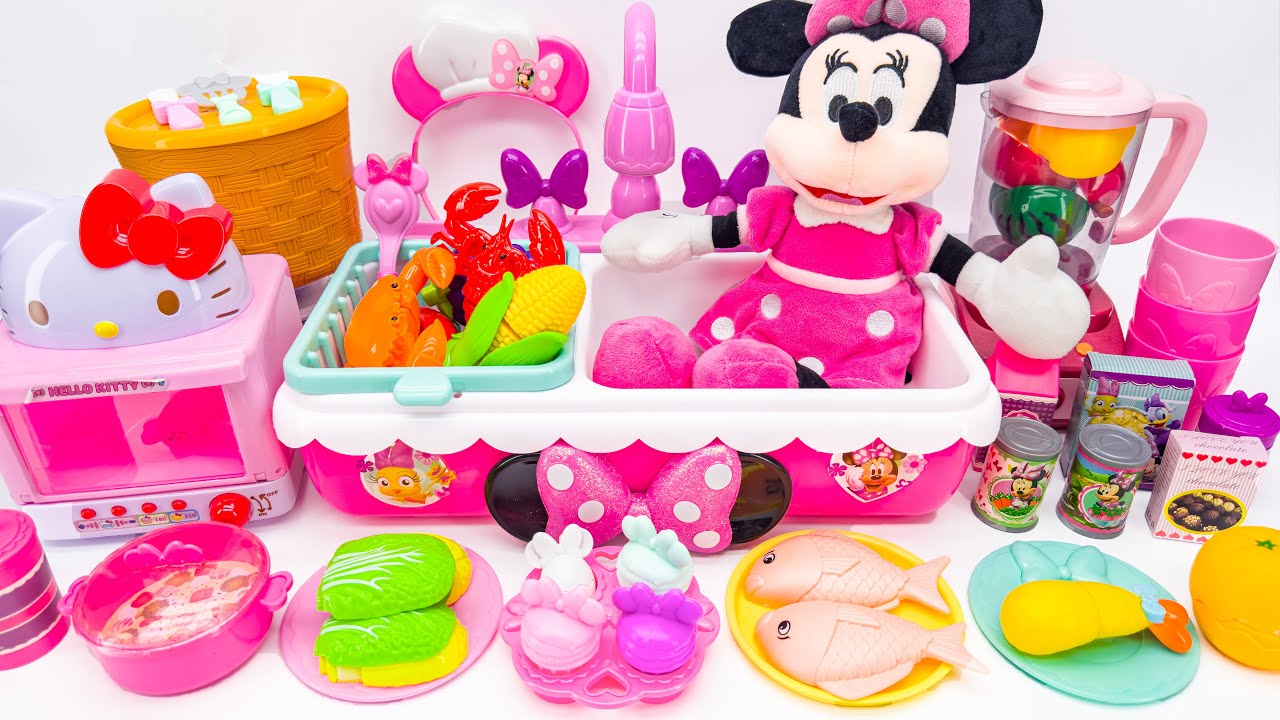 18 Minutes Satisfying With Unboxing Cute Minnie Kitchen Toys, Cooking ...