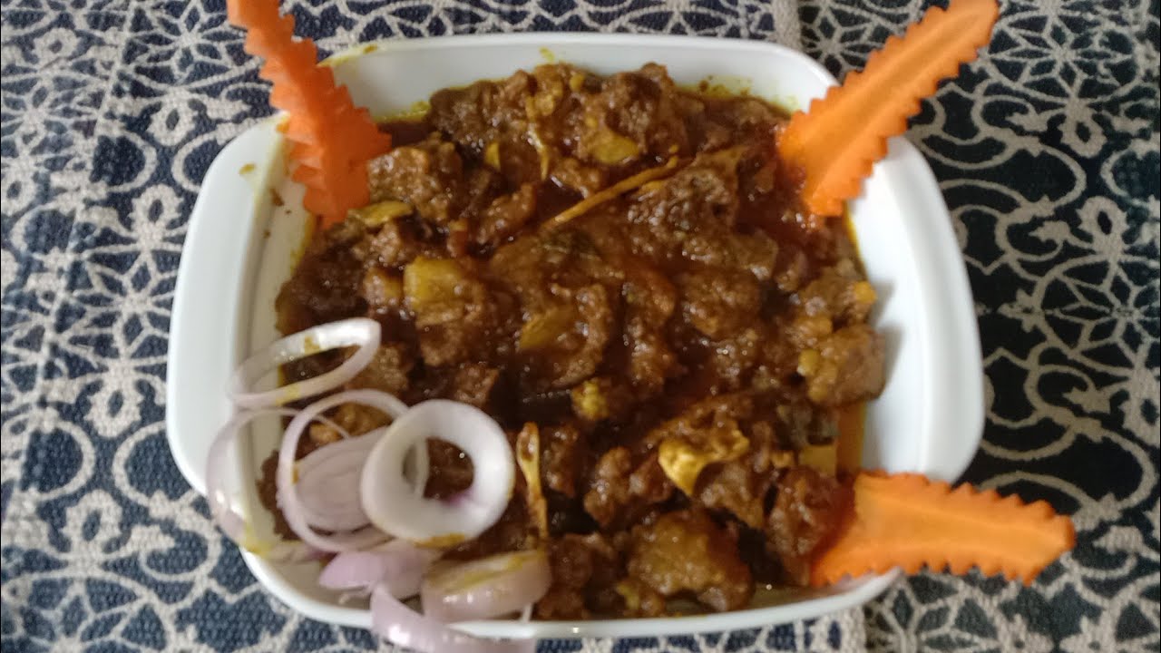 গরুর মাথার মাংস ভুনা সহজ রেসিপি । Gorur matha vuna recipe ।। - YouTube