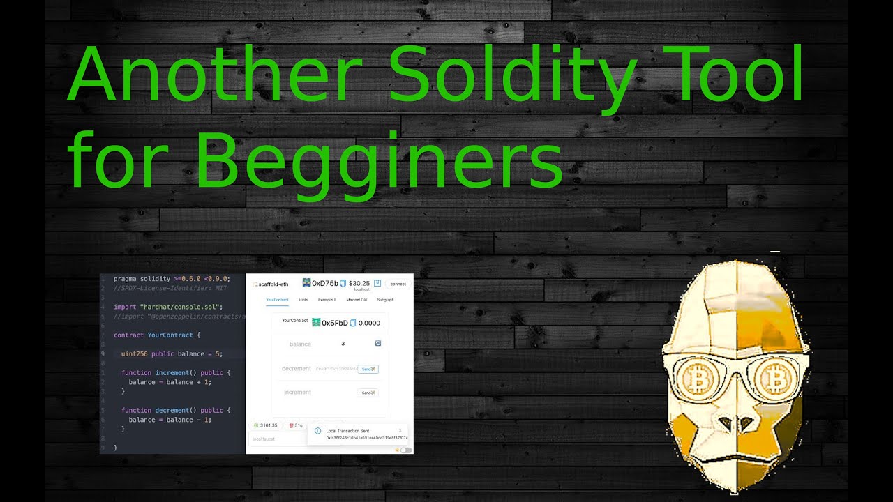 Scaffold-Eth - A Solidity Tool that's Easy to Use - YouTube
