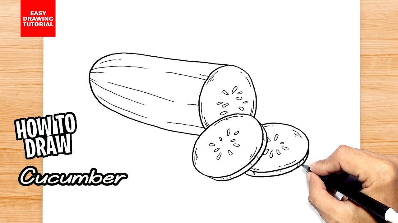 How to draw Cucumber - YouTube
