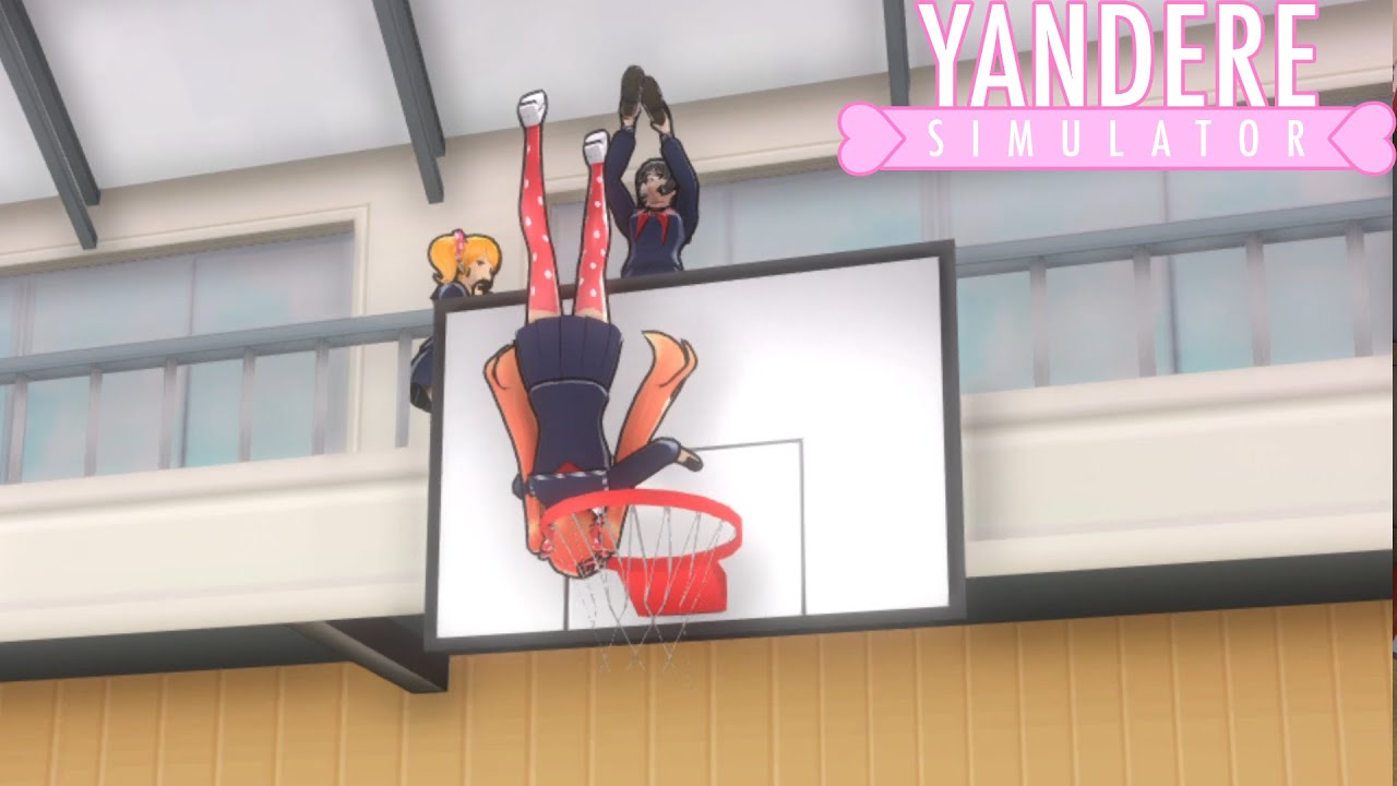 Putting Osana in the basketball goal ring + α | Yandere Simulator - YouTube