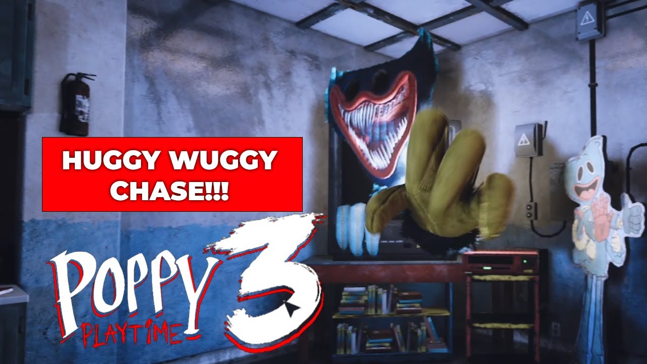HUGGY WUGGY CHASE FROM CHAPTER 3 - Poppy Playtime - YouTube