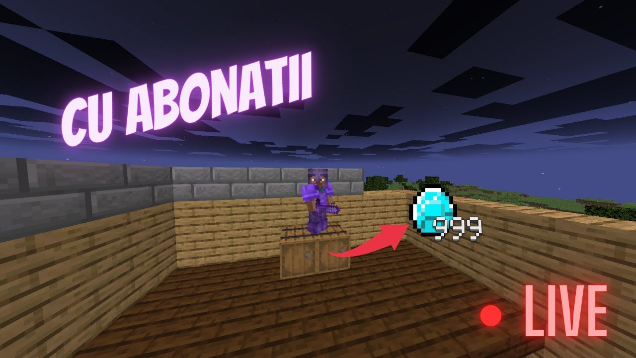 🔴LIVE MINECRAFT Cu ABONATII Pe MC-1ST !! - YouTube