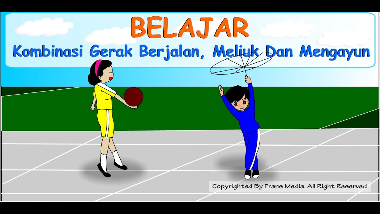 Media Pembelajaran PJOK SD Kelas 1 | Belajar Kombinasi Gerak Berjalan ...