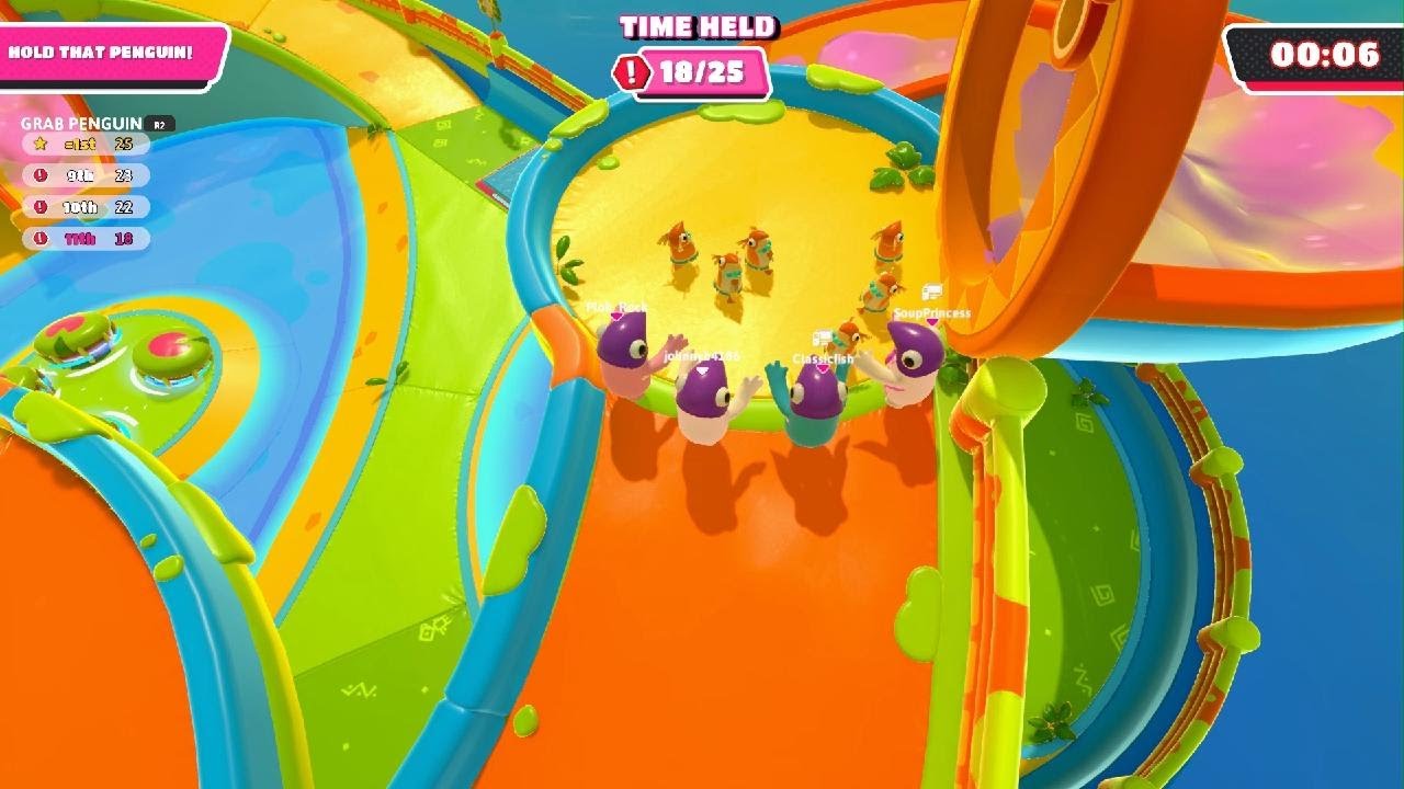 Fall Guys: Pegwin Pool Party - The Whole Sherbert Family - YouTube