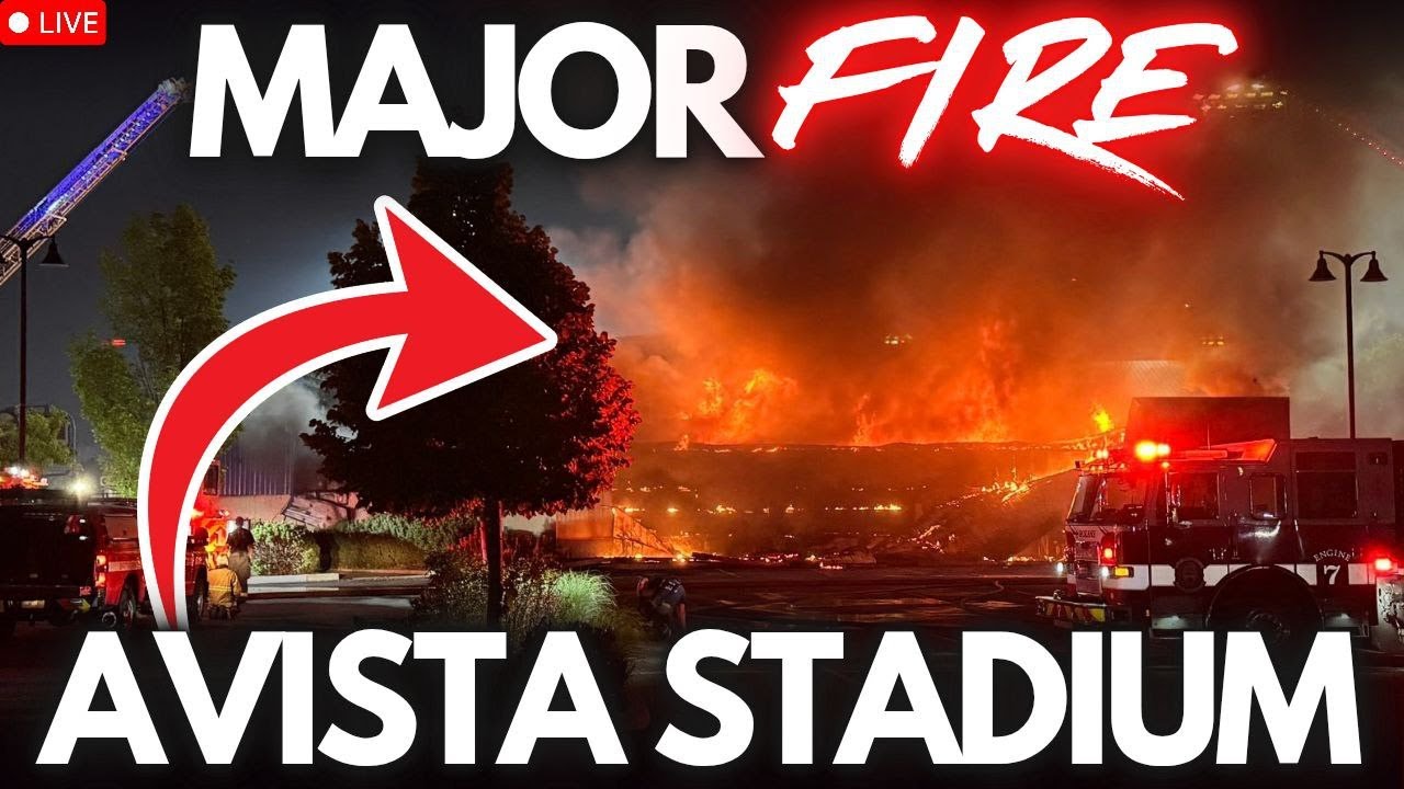 🔴 MAJOR FIRE - AVISTA STADIUM - SPOKANE INDIANS - BASEBALL TEAM ...
