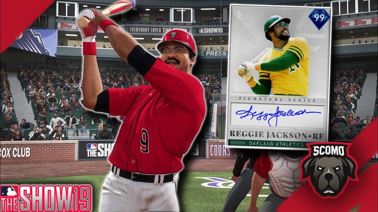 The Ball Takes Off His Bat! Signature Reggie Jackson Debut! MLB The ...