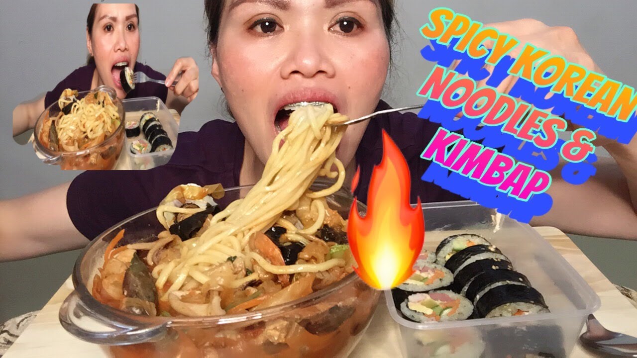 JAMBBONG AND KIMBAP MUKBANG - YouTube