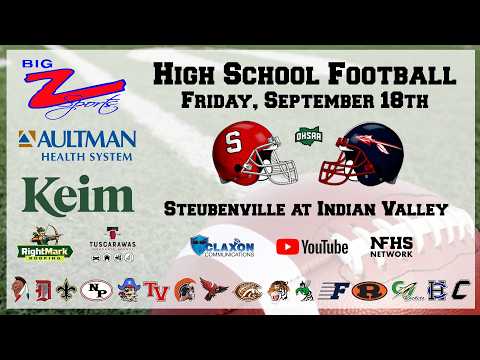 Steubenville at Indian Valley - High School Football from BIG Z Sports