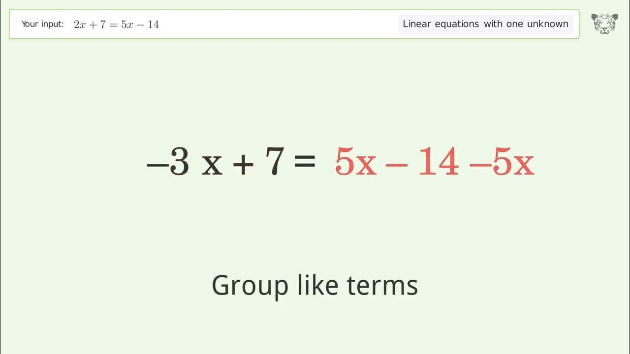 linear-equation-with-one-unknown-solve-2x-7-5x-14-step-by-step