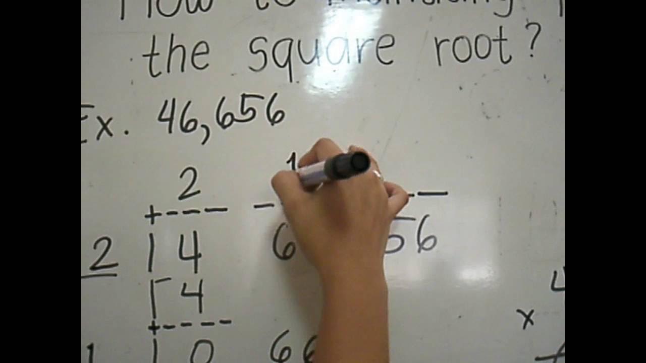 how to manually find square root - YouTube