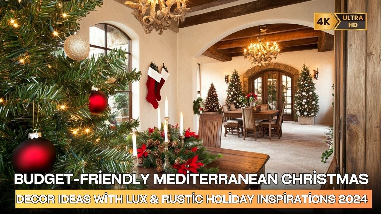 Budget-Friendly Mediterranean Christmas Decor Ideas with Lux & Rustic ...