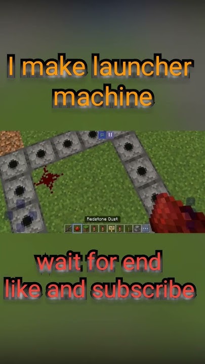 how to make launcher machine in Minecraft game #minecraft #viral 😊😊 ...