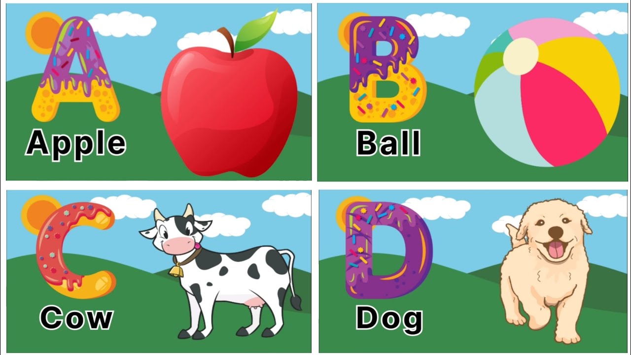 English alphabet |Learn Alphabet A to Z | ABC Preschool Book Learning A ...