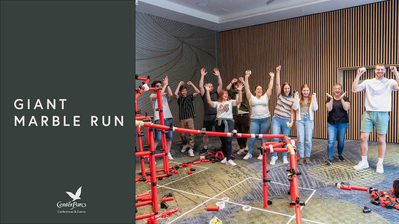 Center Parcs | Team Building | Giant Marble Run - YouTube