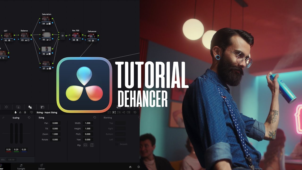 Color Grading with DEHANCER Film stock / Tutorial - YouTube