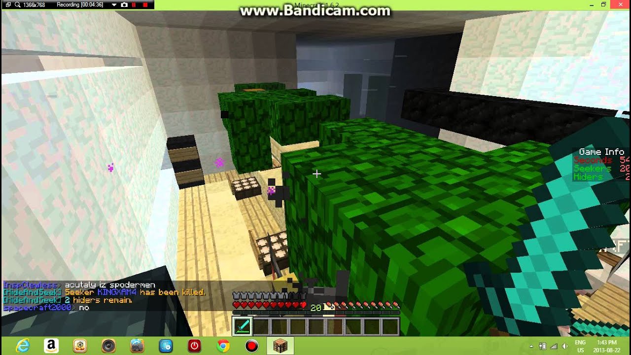 Playing Hide and seek on the Hive, IP in the description - YouTube