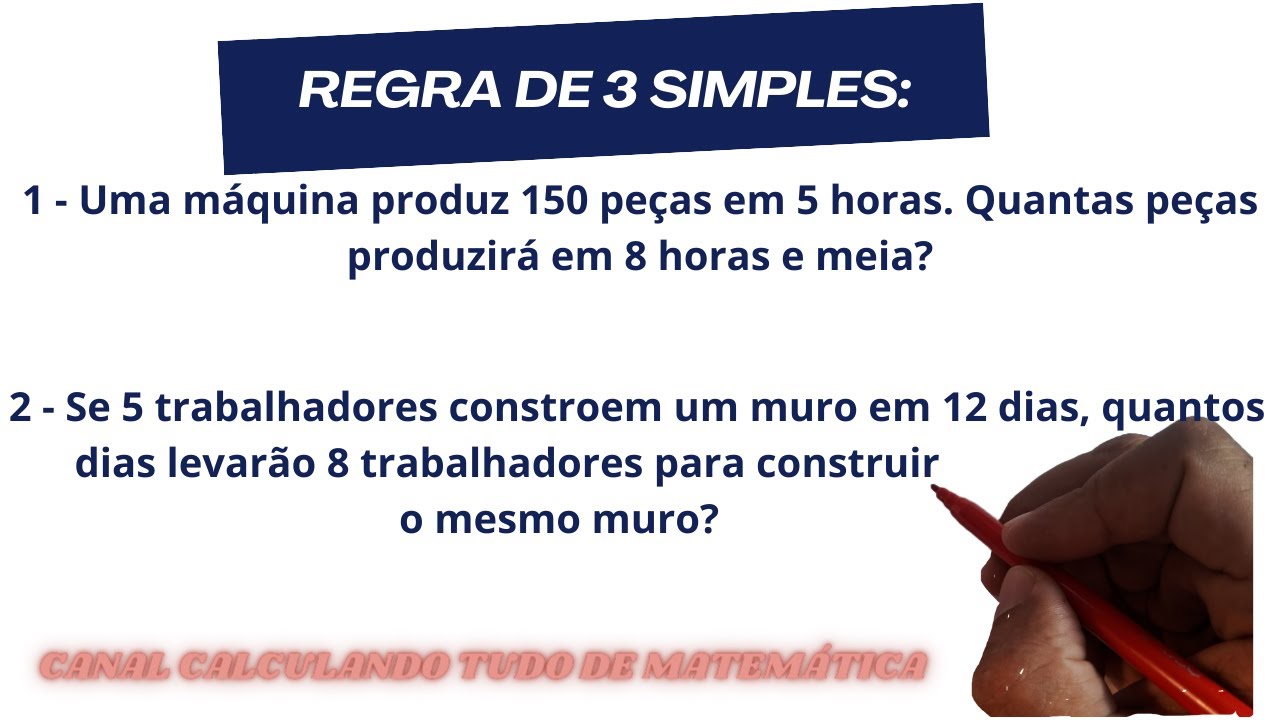 Como calcular Regra de 3 Simples? Você sabe o que é Direta ou ...