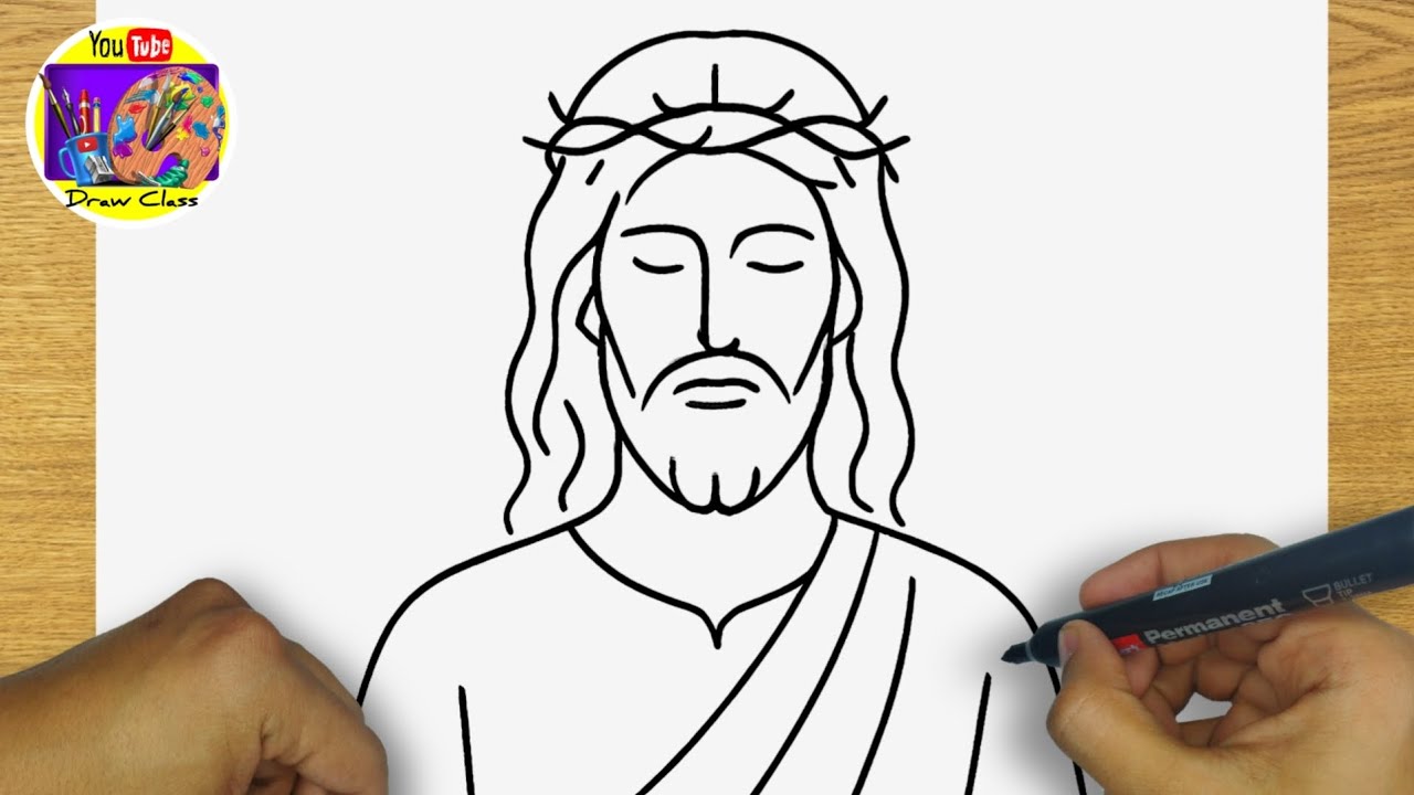 HOW TO DRAW JESUS CHRIST STEP BY STEP | DRAWING JESUS CHRIST EASY - YouTube