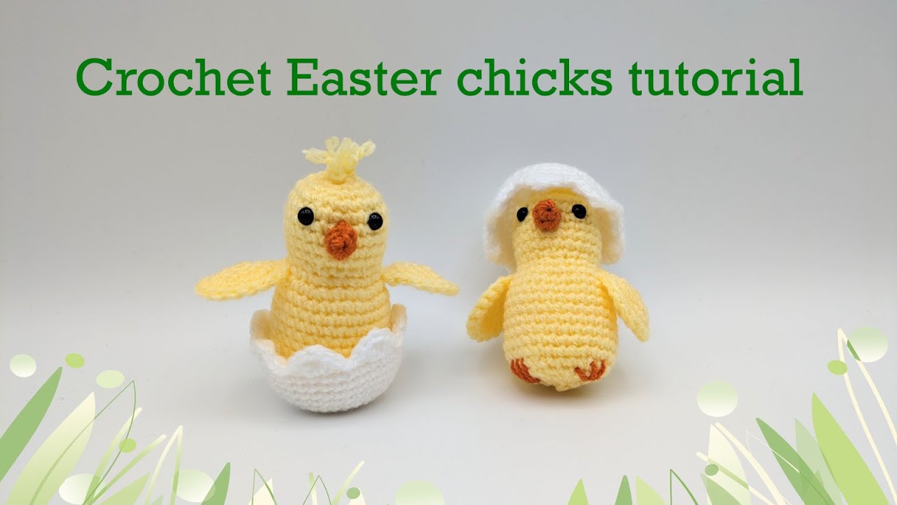 Crochet this chick in an egg for Easter- beginner friendly - YouTube