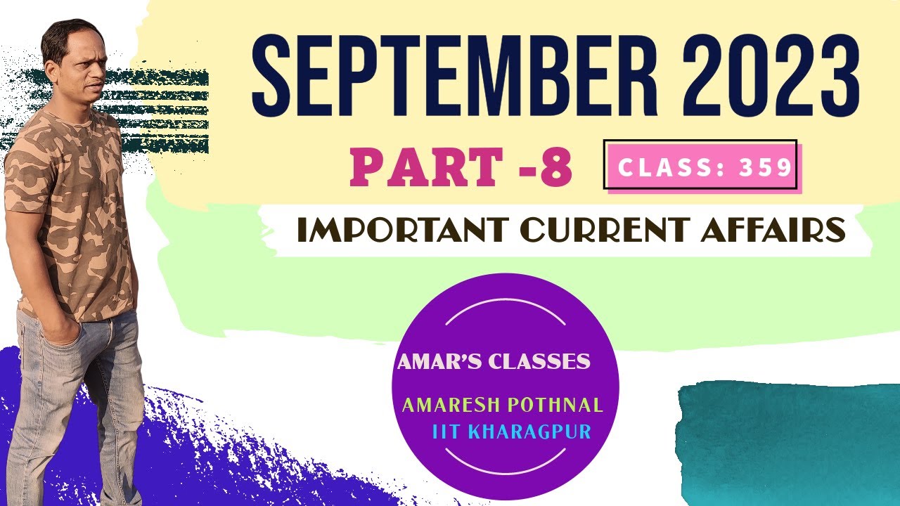 Class 359 | September 2023 PART-8 | Current Affairs in Kannada ...