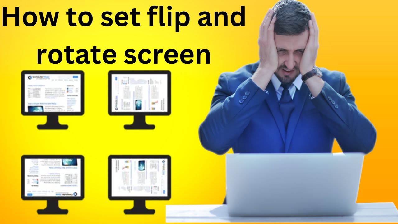 How to set flip and rotation screen orientation and set our pc. - YouTube
