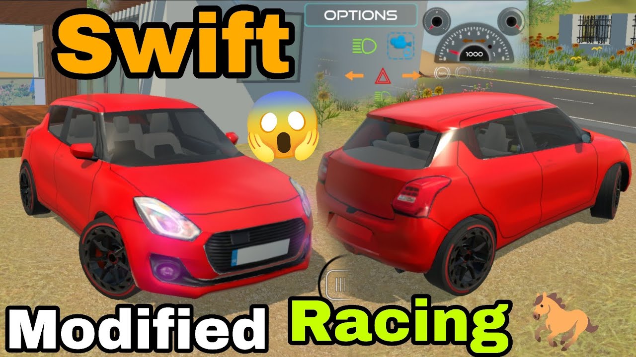 Swift full Modified Racing car 🚗 Alloy wheels change Red colour beautiful 😍 #modifiedcar #gaming ...