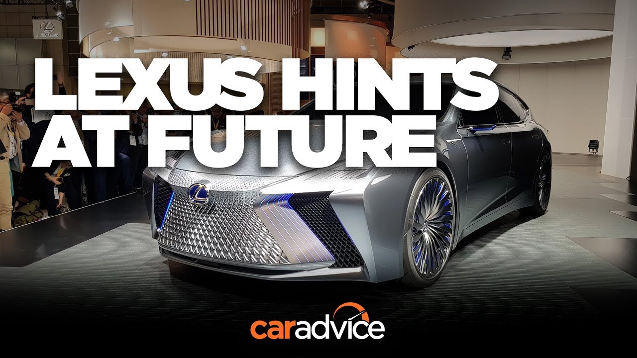 Lexus LS+ hints at autonomous future and new look - YouTube