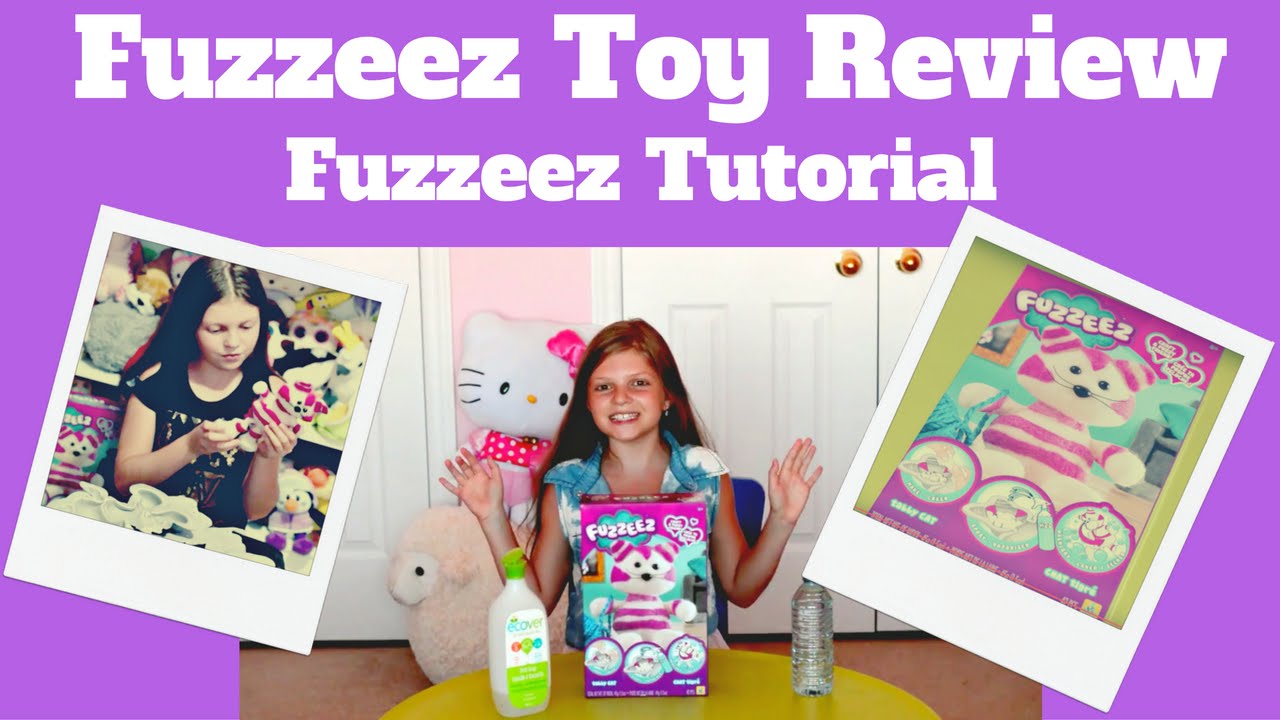 Fuzzeez Toy Review & Tutorial. The #Fuzzeez Craft Tabby Cat Kit - YouTube