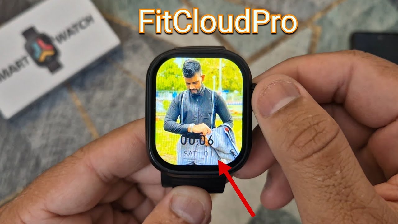 FitCloudPro Smartwatch Wallpaper Setting | How To Set Custom Photo ...