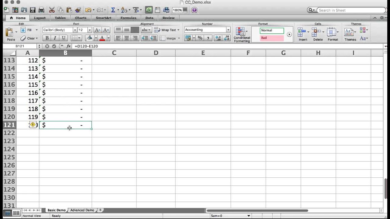 Excel: Credit Card Demonstration - Basic - YouTube