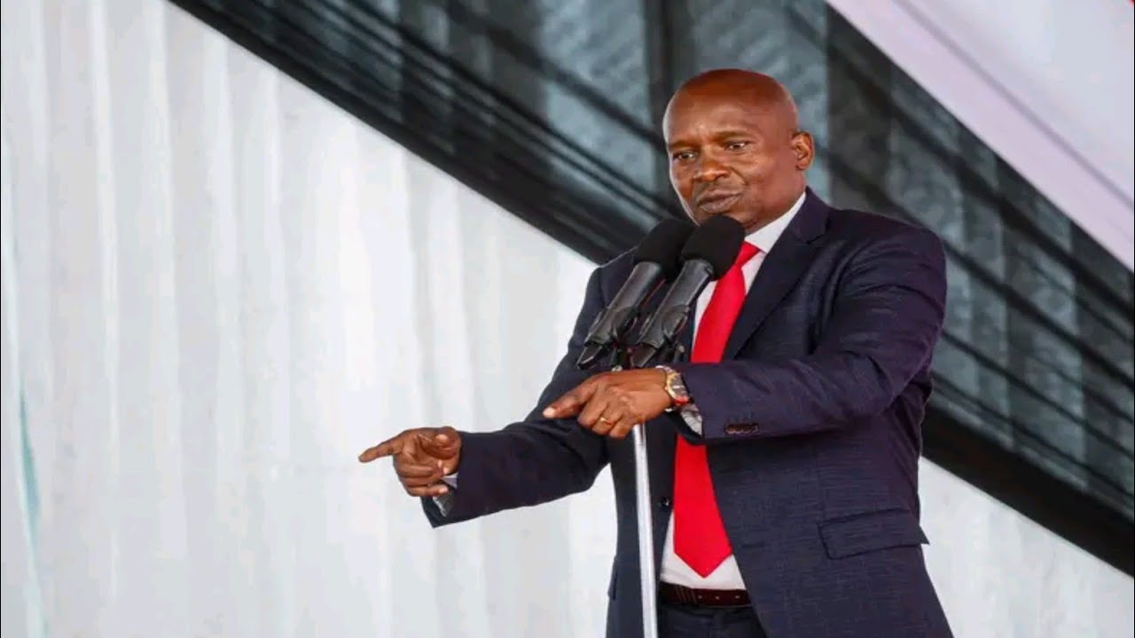 Deputy president of Kenya, Kithure Kindiki, remarks during the meeting ...