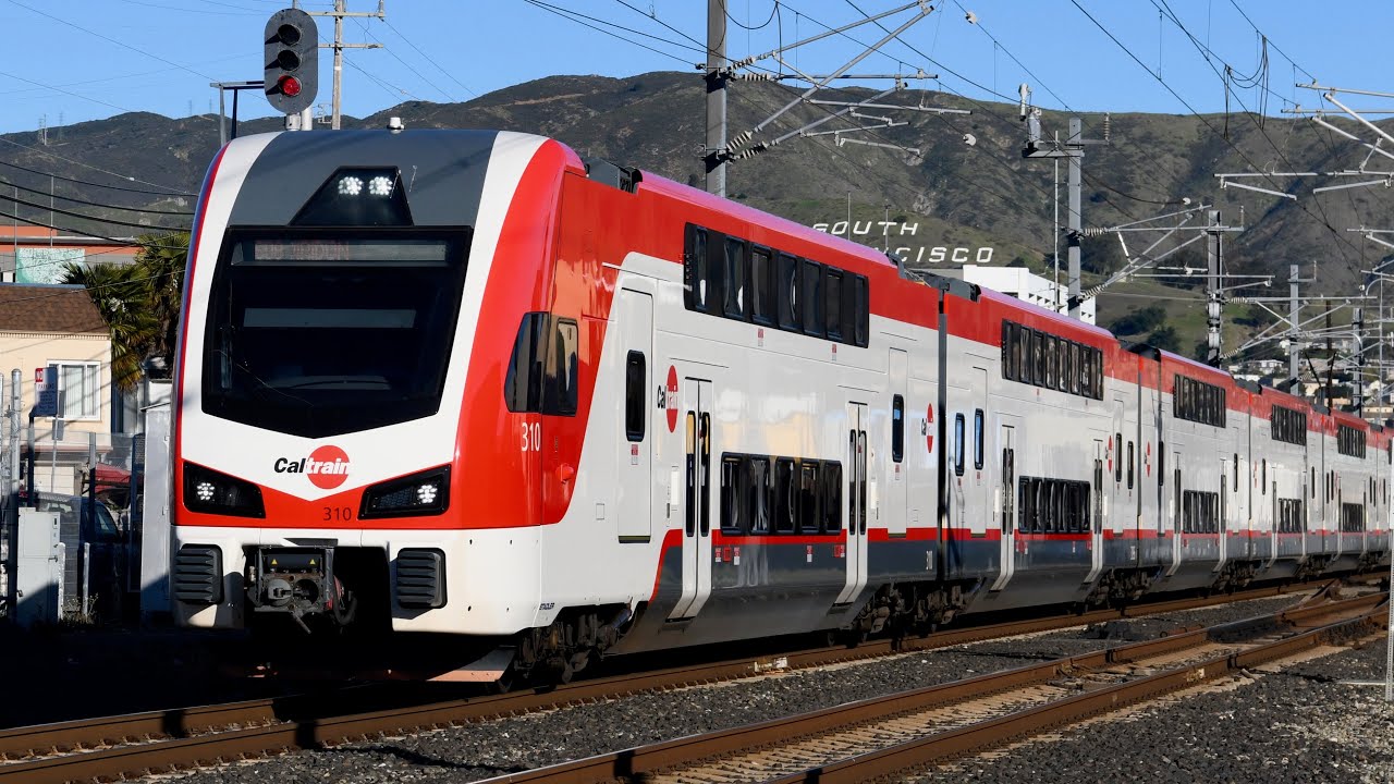 NEW Caltrain Electric Trains - YouTube