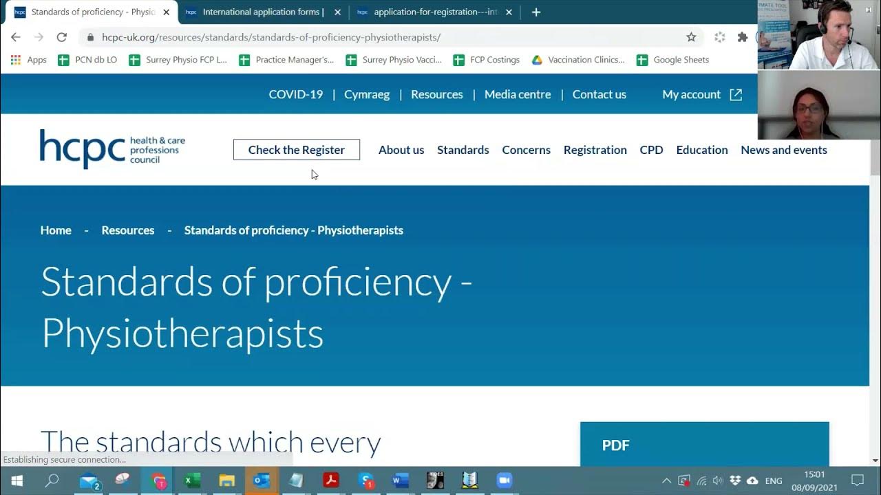 HCPC Registration for Physiotherapists - YouTube