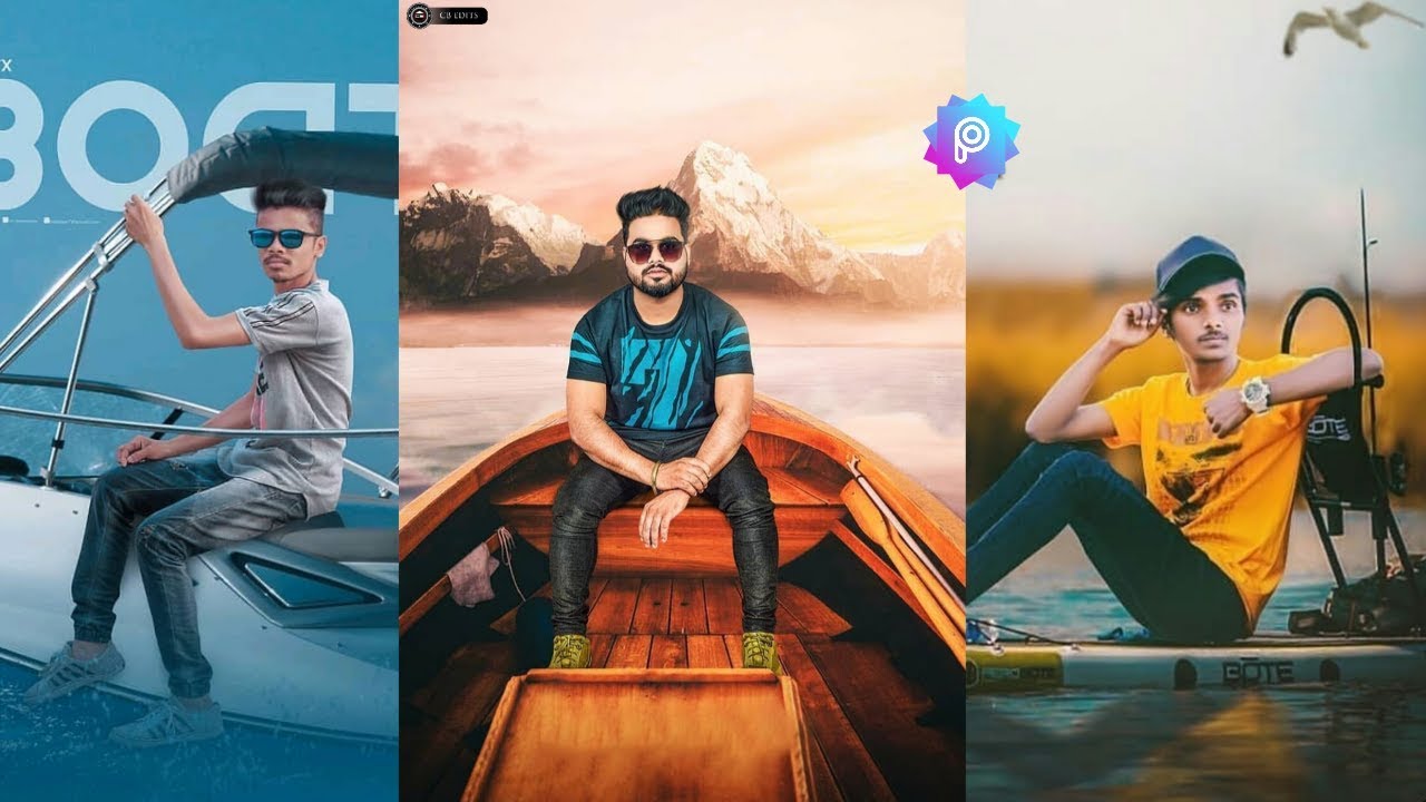boy on boat CB editing Manipulation in 2018 | boat editing in picsart ...