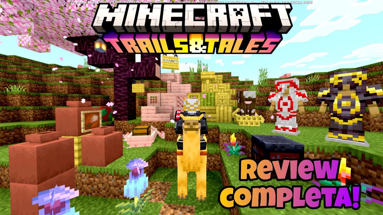 Minecraft 1.20 Trails and Tales REVIEW COMPLETA - YouTube