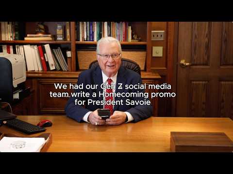 Dr. Savoie's Gen Z Homecoming Promo - YouTube