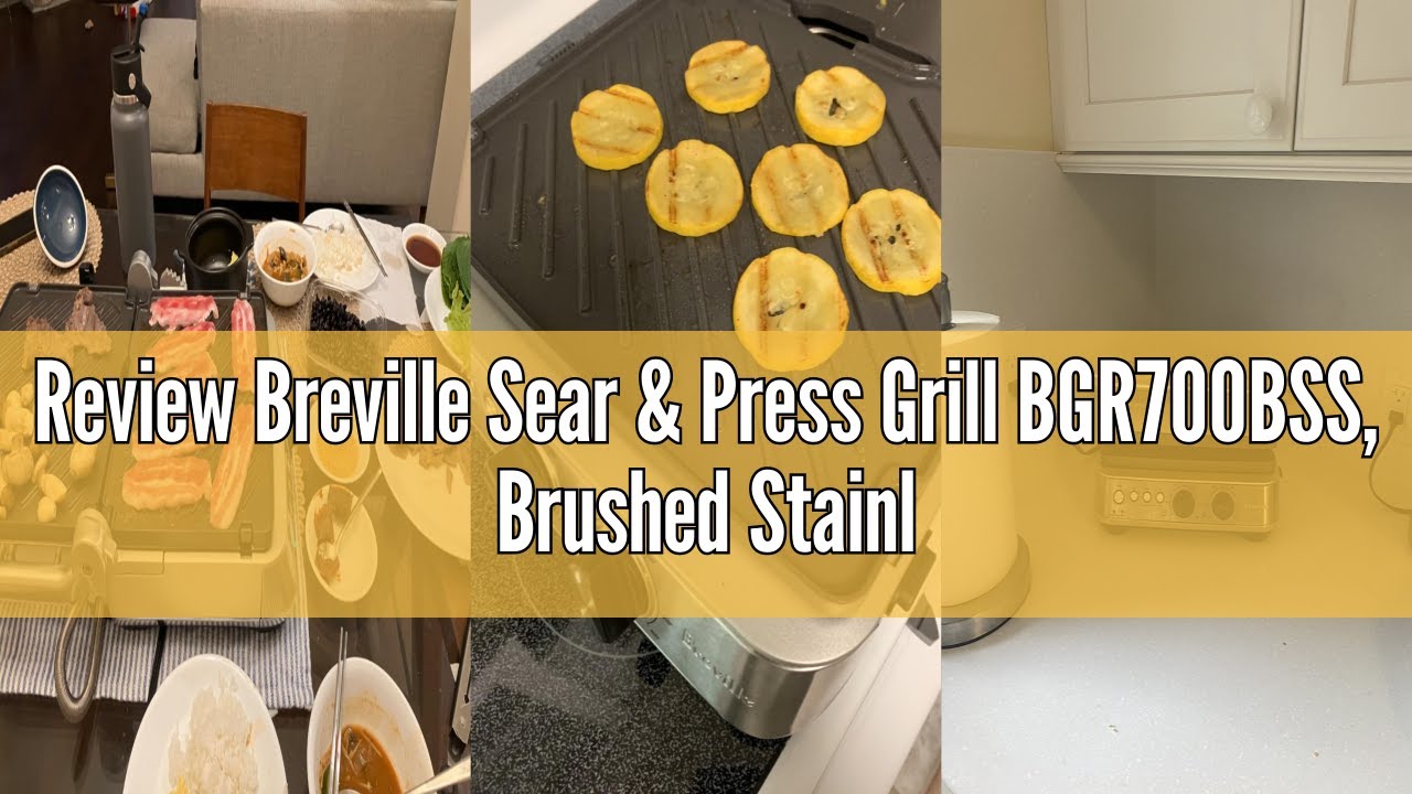 Review Breville Sear & Press Grill BGR700BSS, Brushed Stainless Steel ...