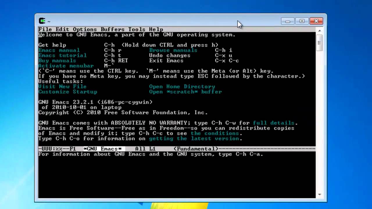 Cygwin and emacs configuration - YouTube