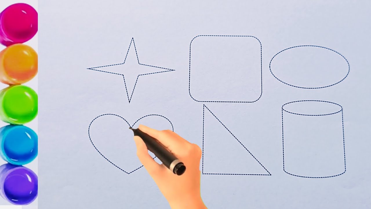 Learn 2d shapes for kids, nursery rhymes, preschool educational video ...