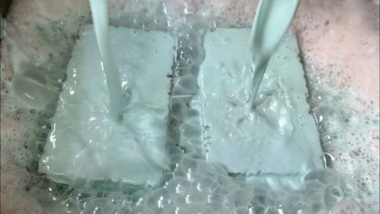 Guatemalan PURPLE Pine 💜🌲 + Sudsy Paste ⚗️ - sponge ASMR - YouTube