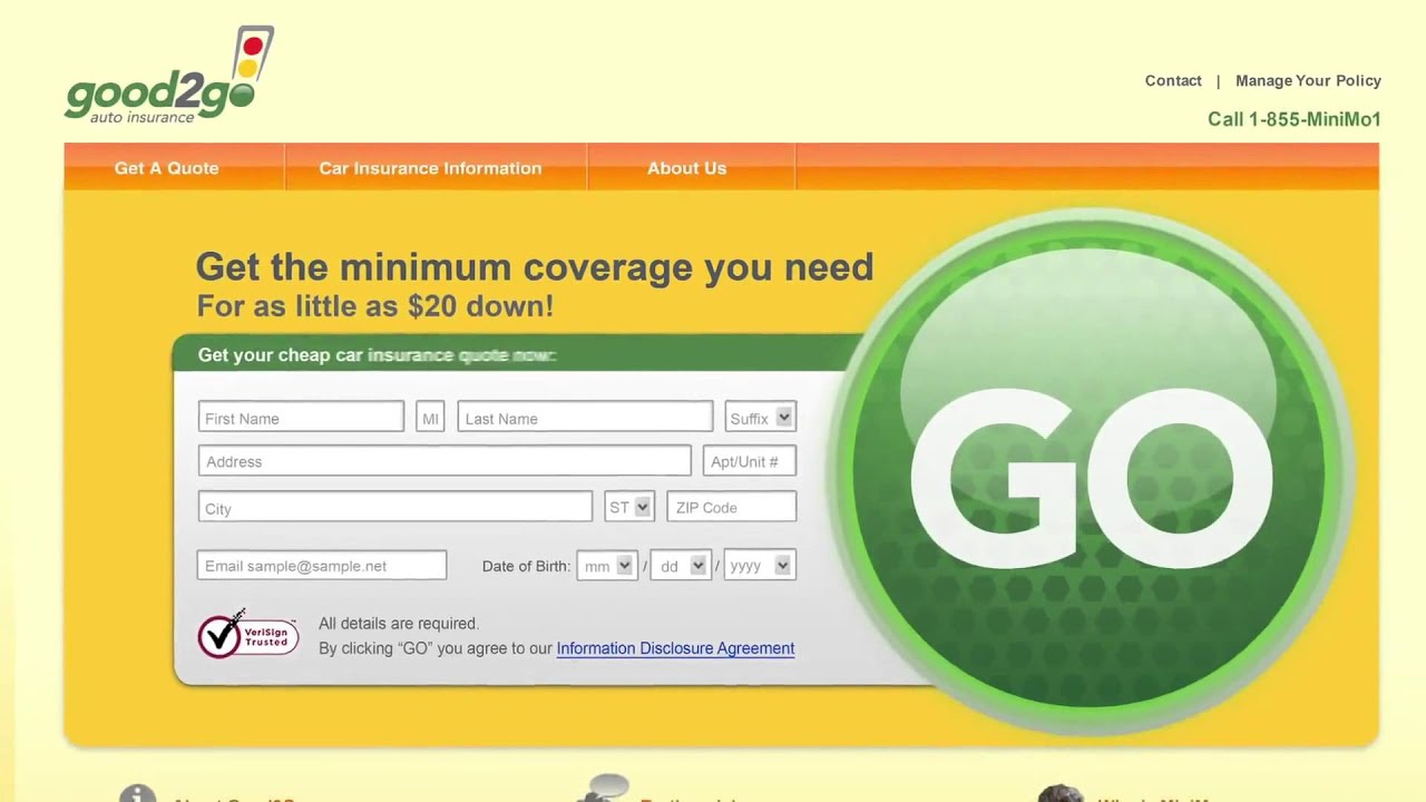 Good2Go Auto Insurance MiniMo's Debut - YouTube